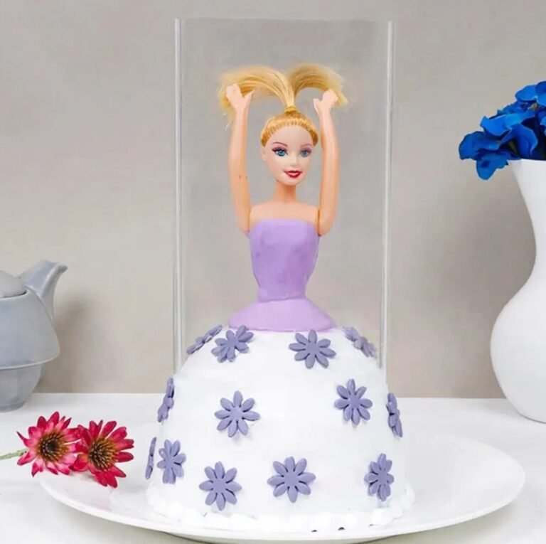 Barbie Pull Up Pineapple Cake - Cakebite
