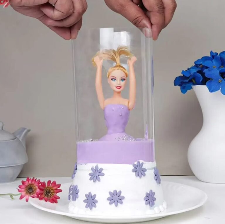 Barbie Pull Up Pineapple Cake - Cakebite